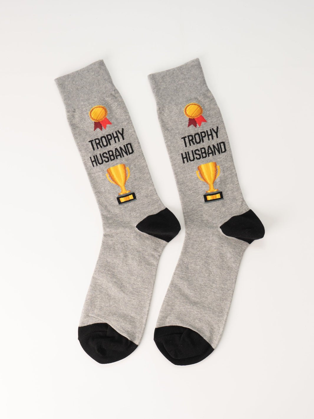 Men's Grey Trophy Husband Socks - Heyday Bozeman