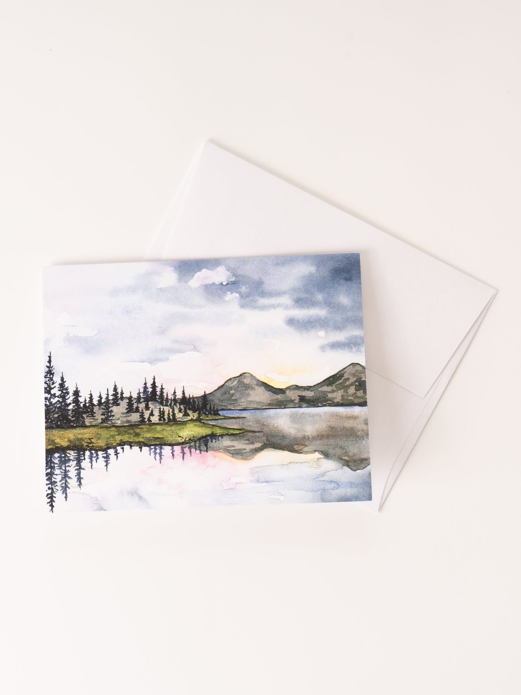 Mountain Reflection Greeting Card - Heyday Bozeman